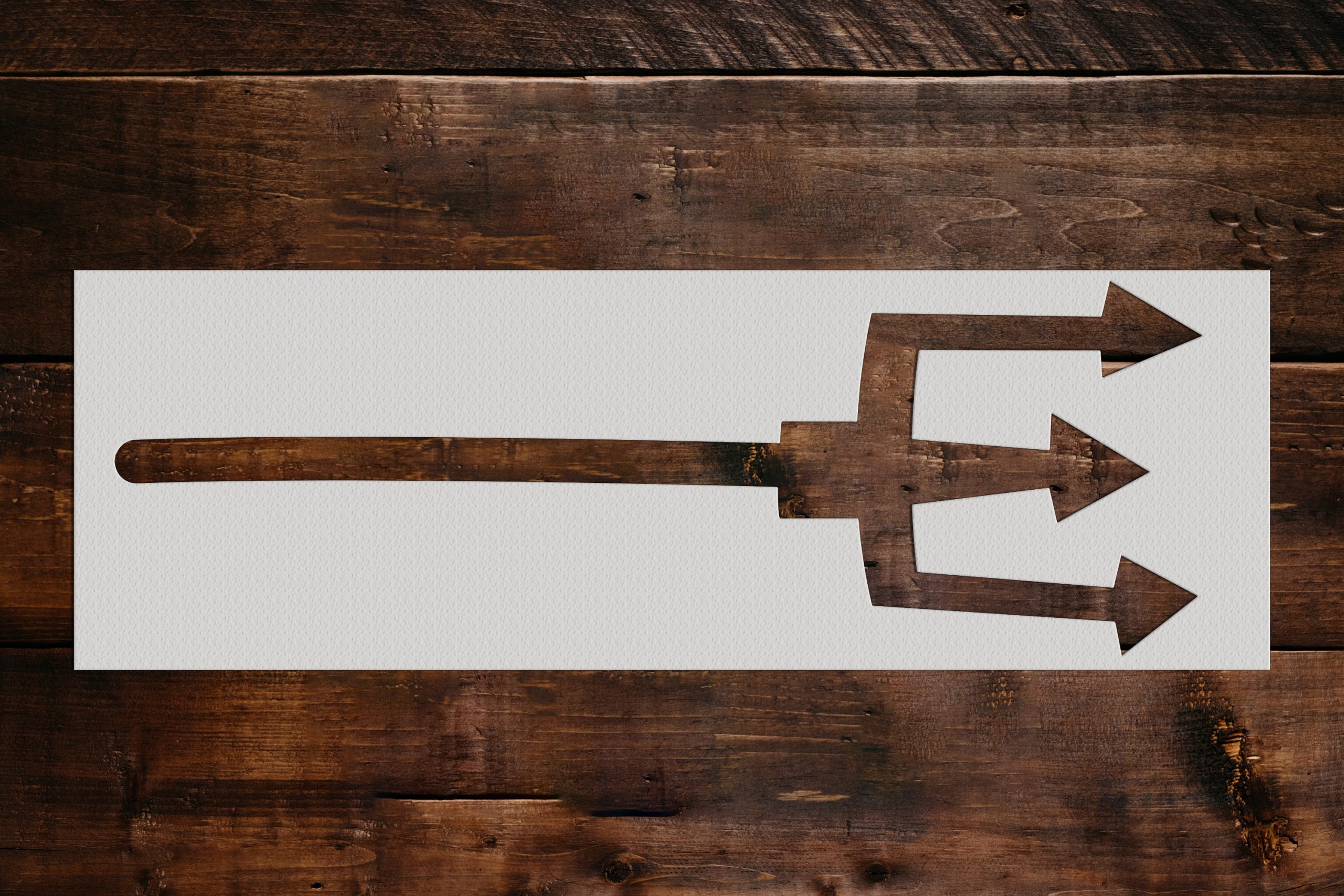 Devil's Pitchfork Stencil - Art and Wall Stencil - Stencil Giant