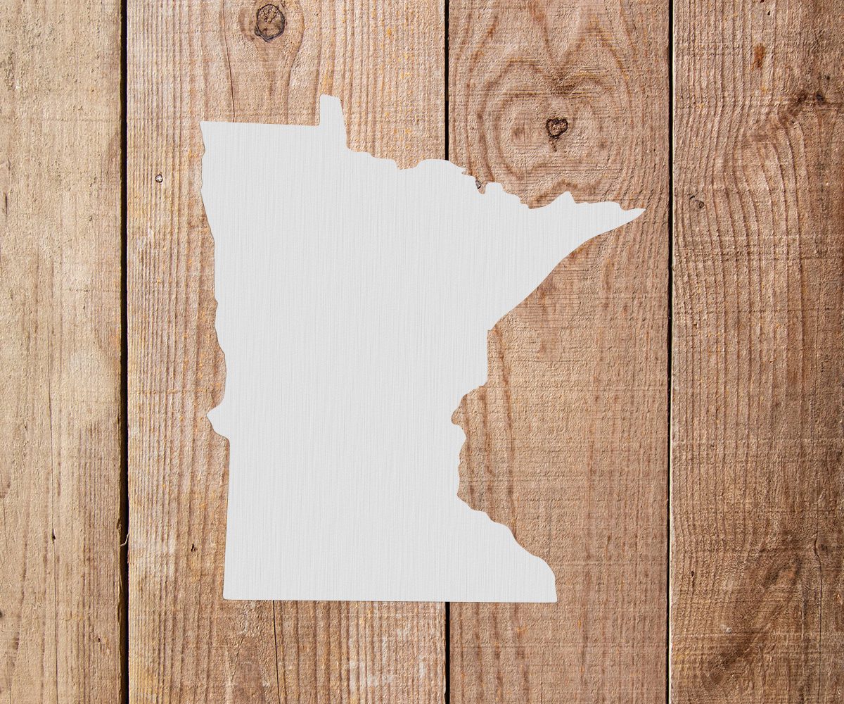 Minnesota State Stencil- Art and Wall Stencil - Stencil Giant