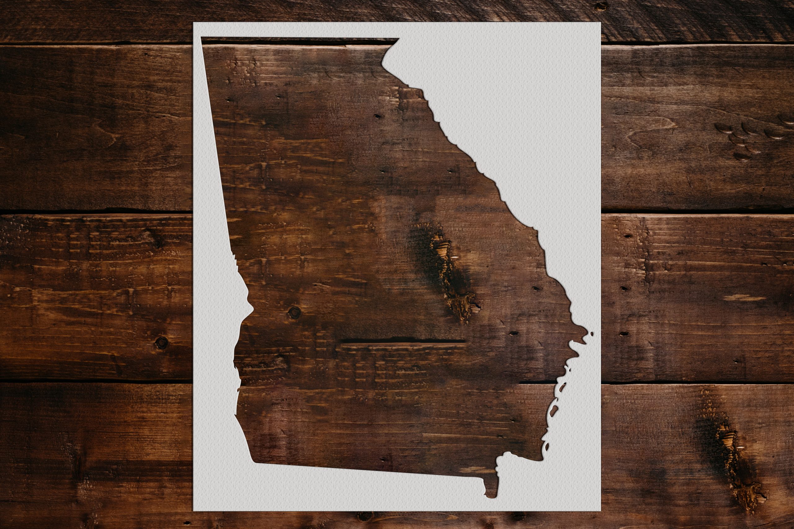 Georgia State Stencil- Art and Wall Stencil - Stencil Giant