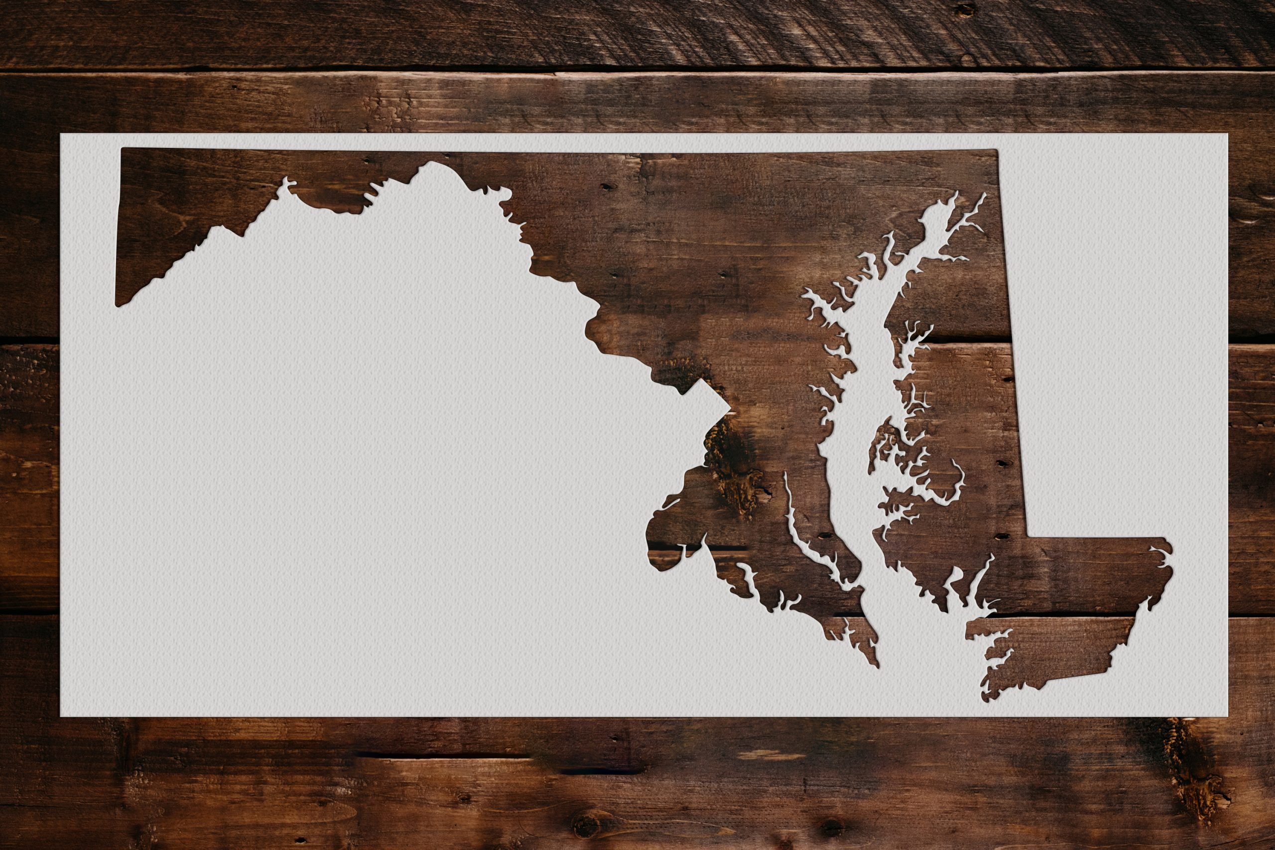 Maryland State Stencil- Art and Wall Stencil - Stencil Giant
