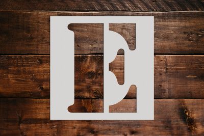 Letter E Stencil - Art and Wall Stencils - Stencil Giant