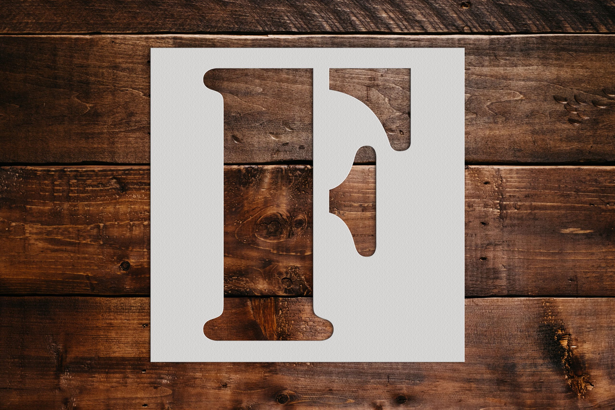 Letter F Stencil - Art and Wall Stencils - Stencil Giant