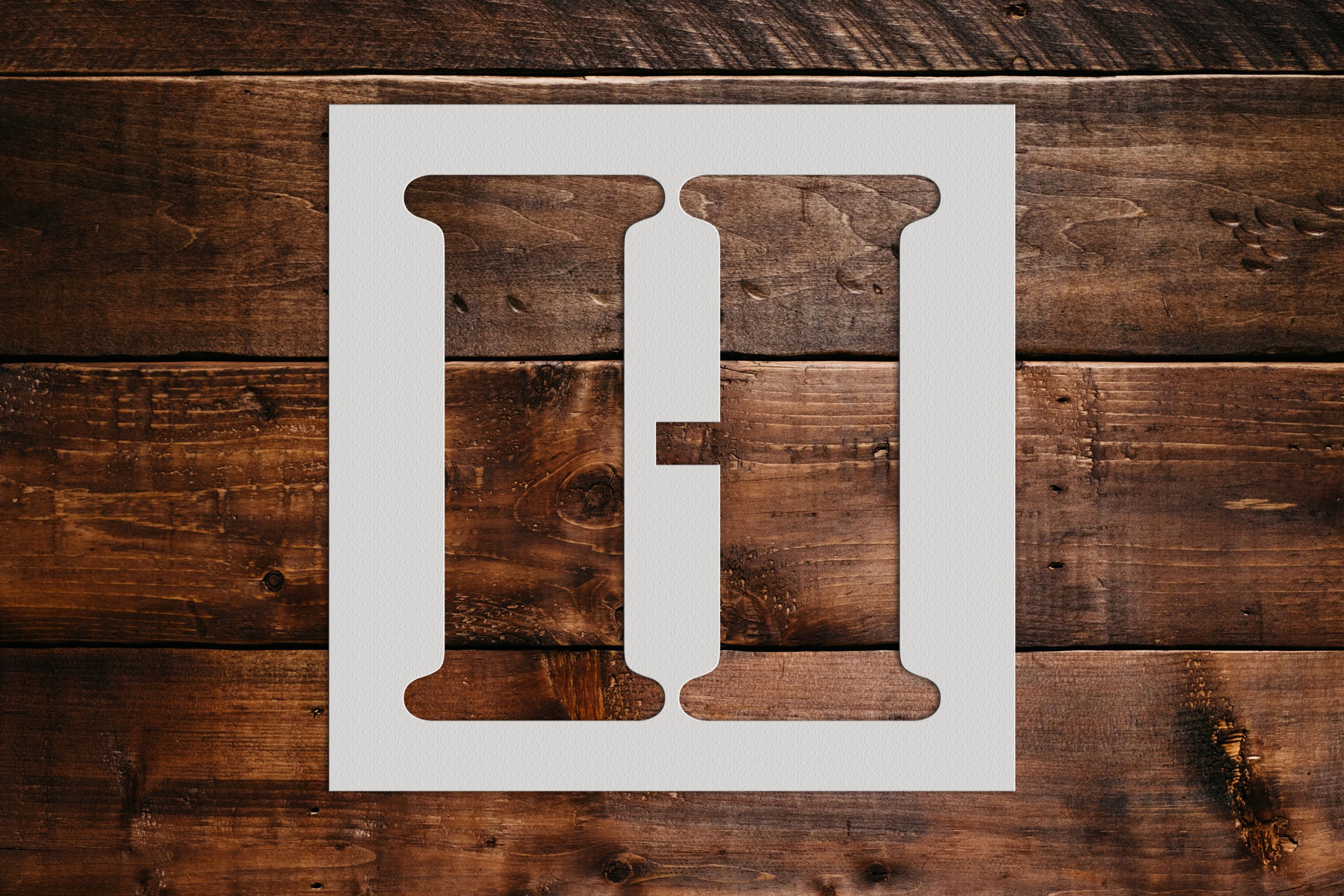 Letter H Stencil - Art and Wall Stencils - Stencil Giant