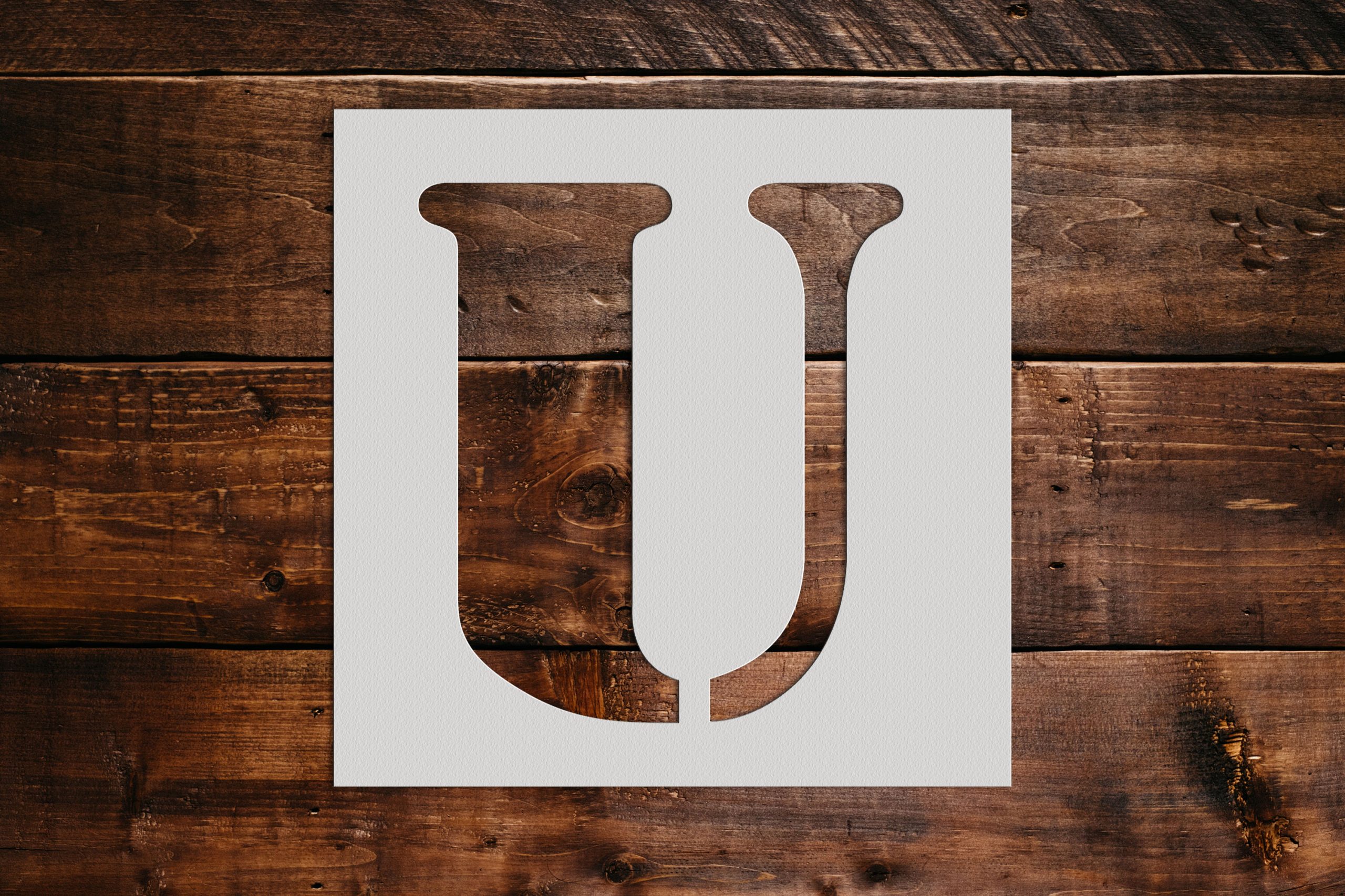 Letter U Stencil - Art and Wall Stencils - Stencil Giant