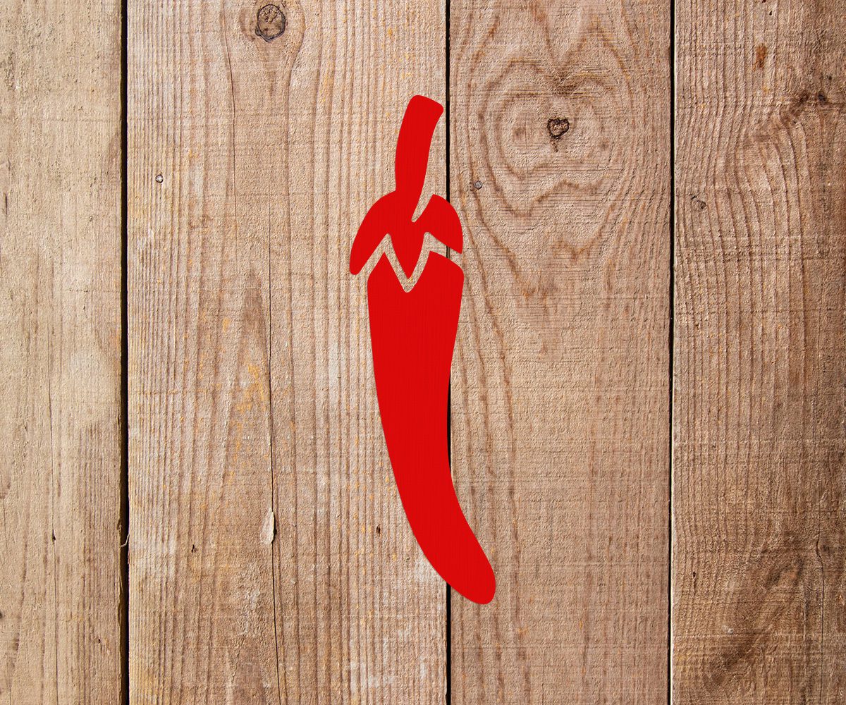 Hot Pepper Stencil - Stencil Giant