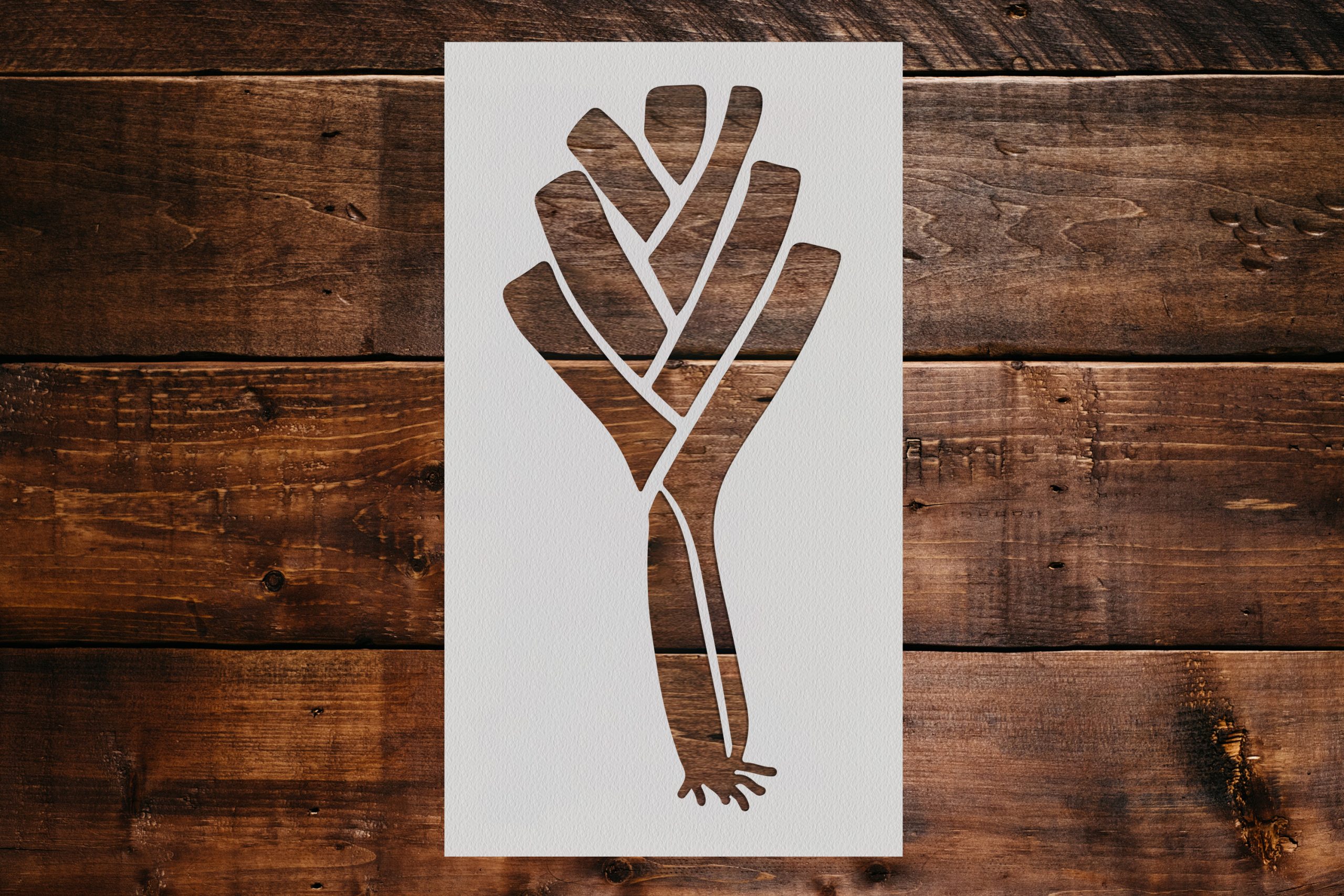 Leek Stencil - Stencil Giant