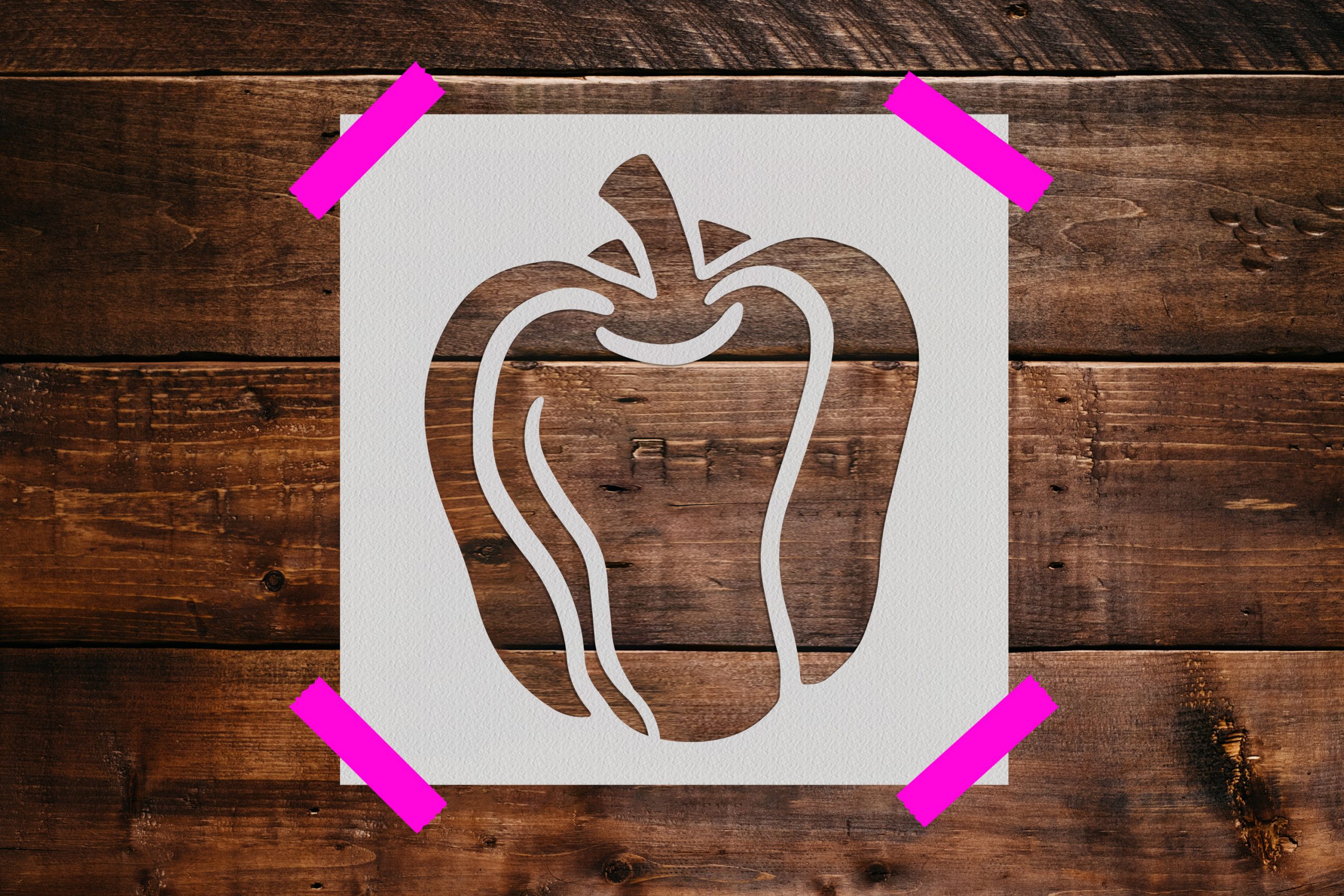 Bell Pepper Stencils - Stencil Giant
