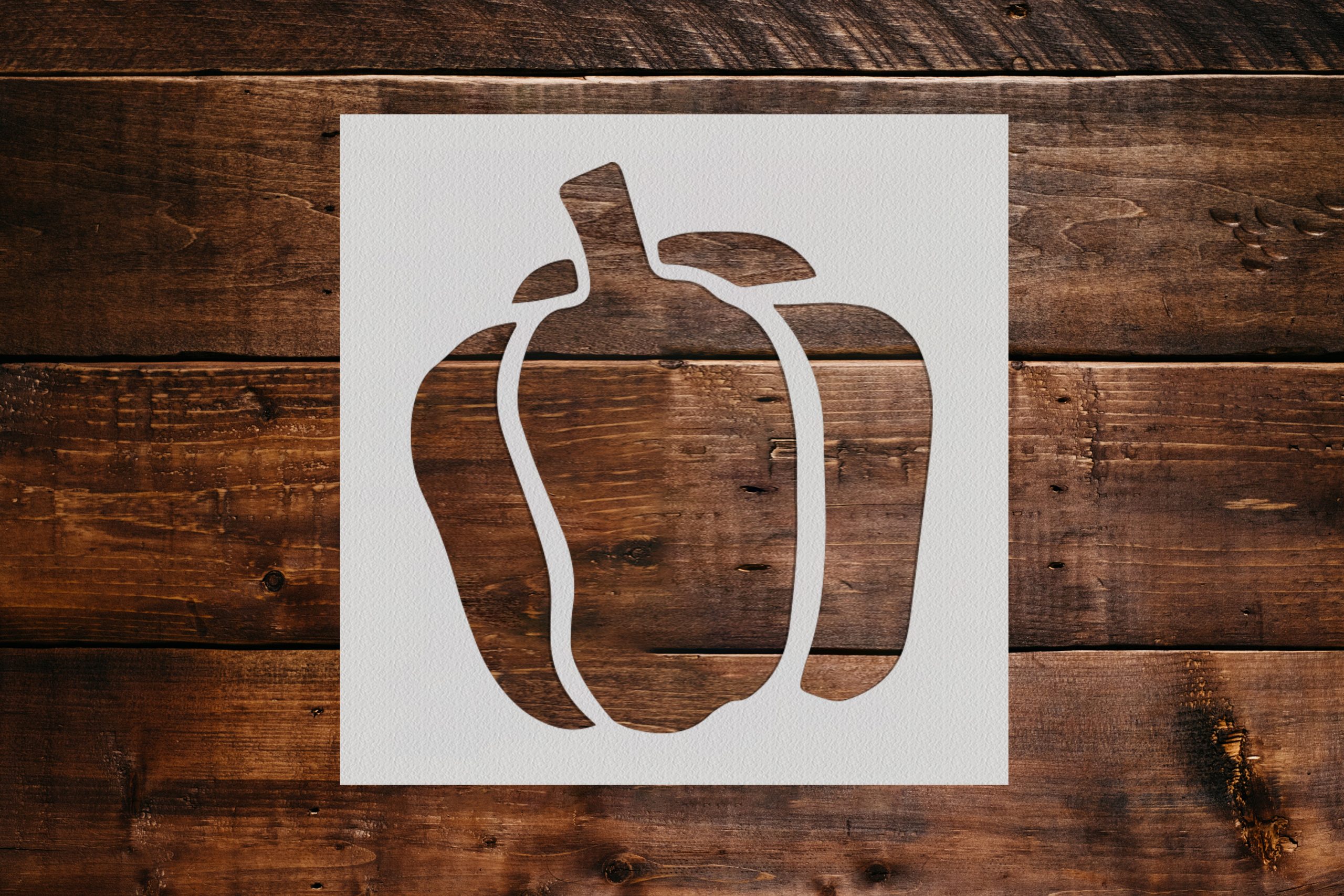 Bell Pepper Stencils - Stencil Giant