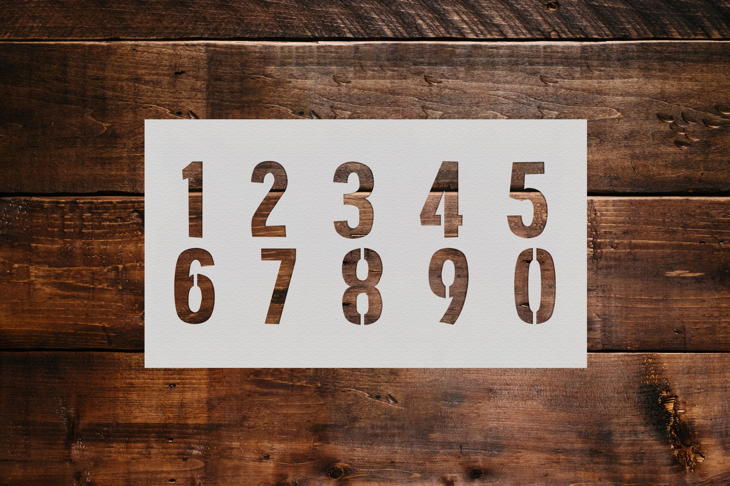 Numbers Sheet Stencil - Stencil Giant