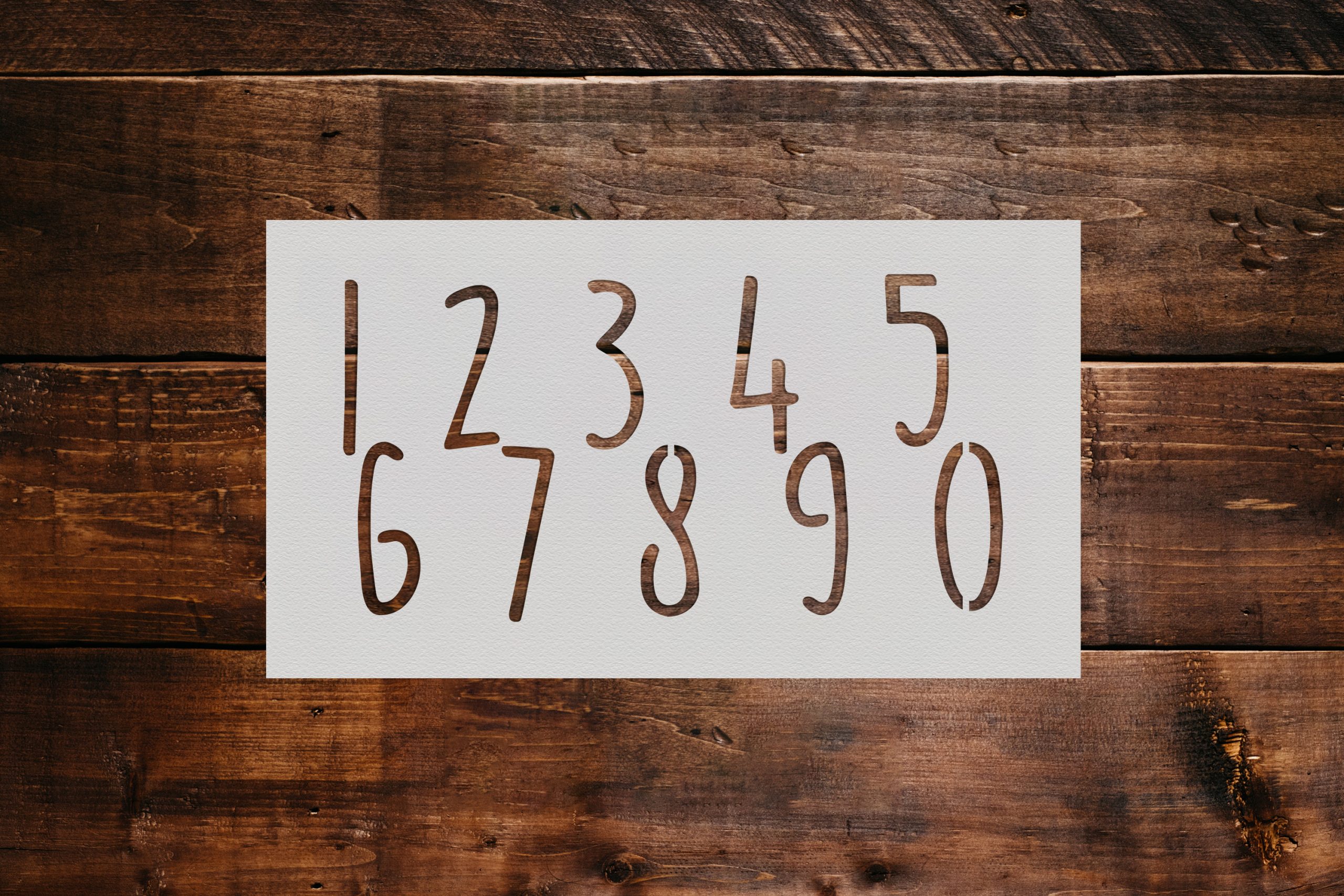 Numbers Sheet Stencil - Stencil Giant