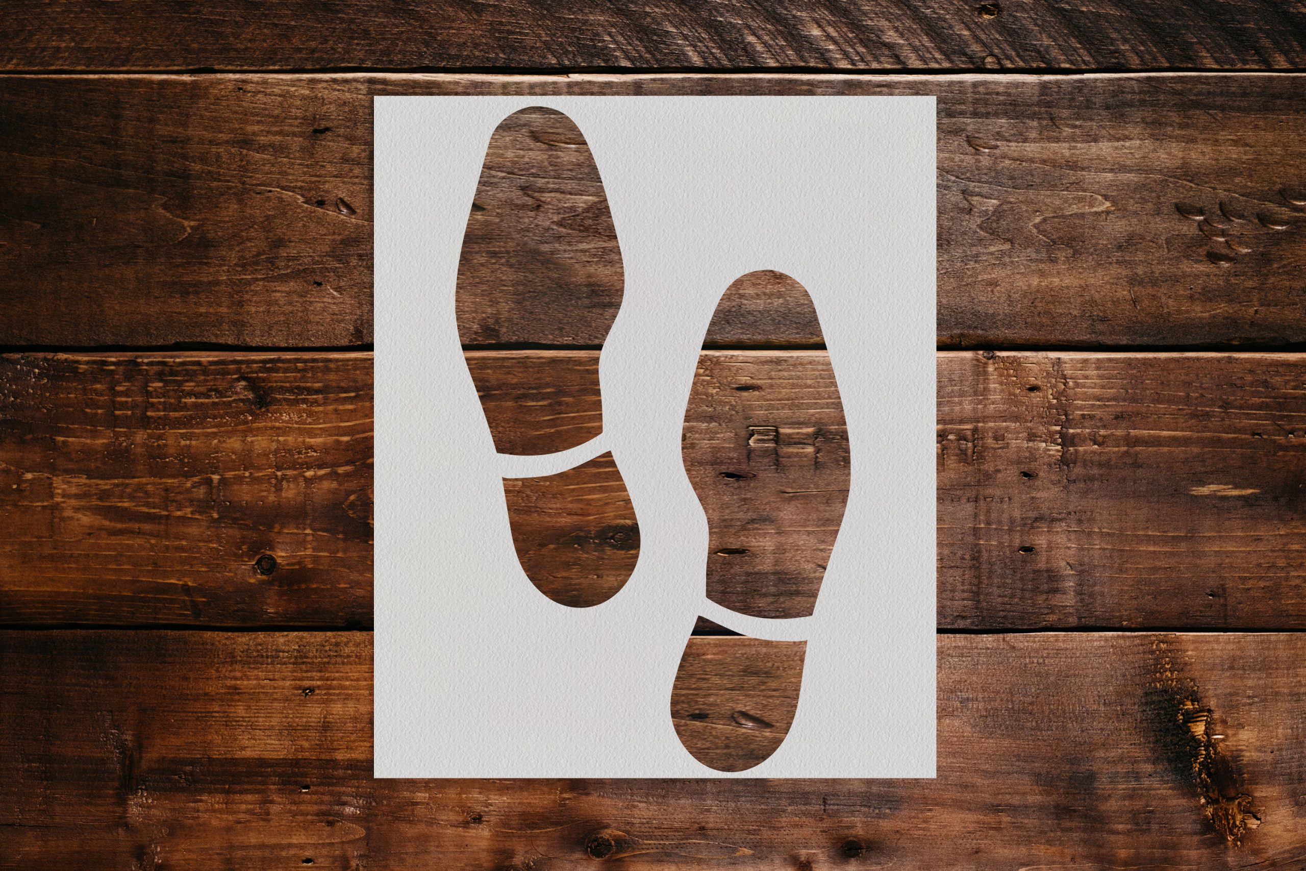 Footprint Stencil - Stencil Giant