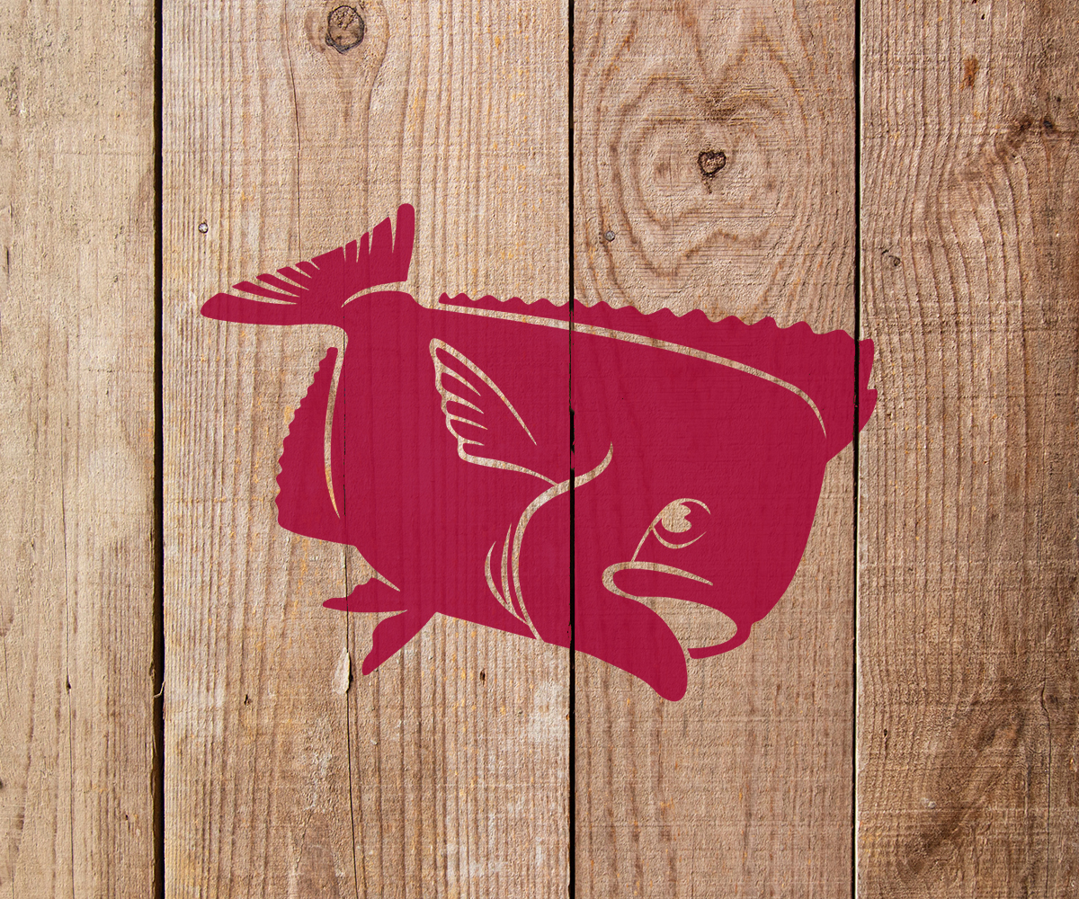Flounder Stencil - Art and Wall Stencil - Stencil Giant