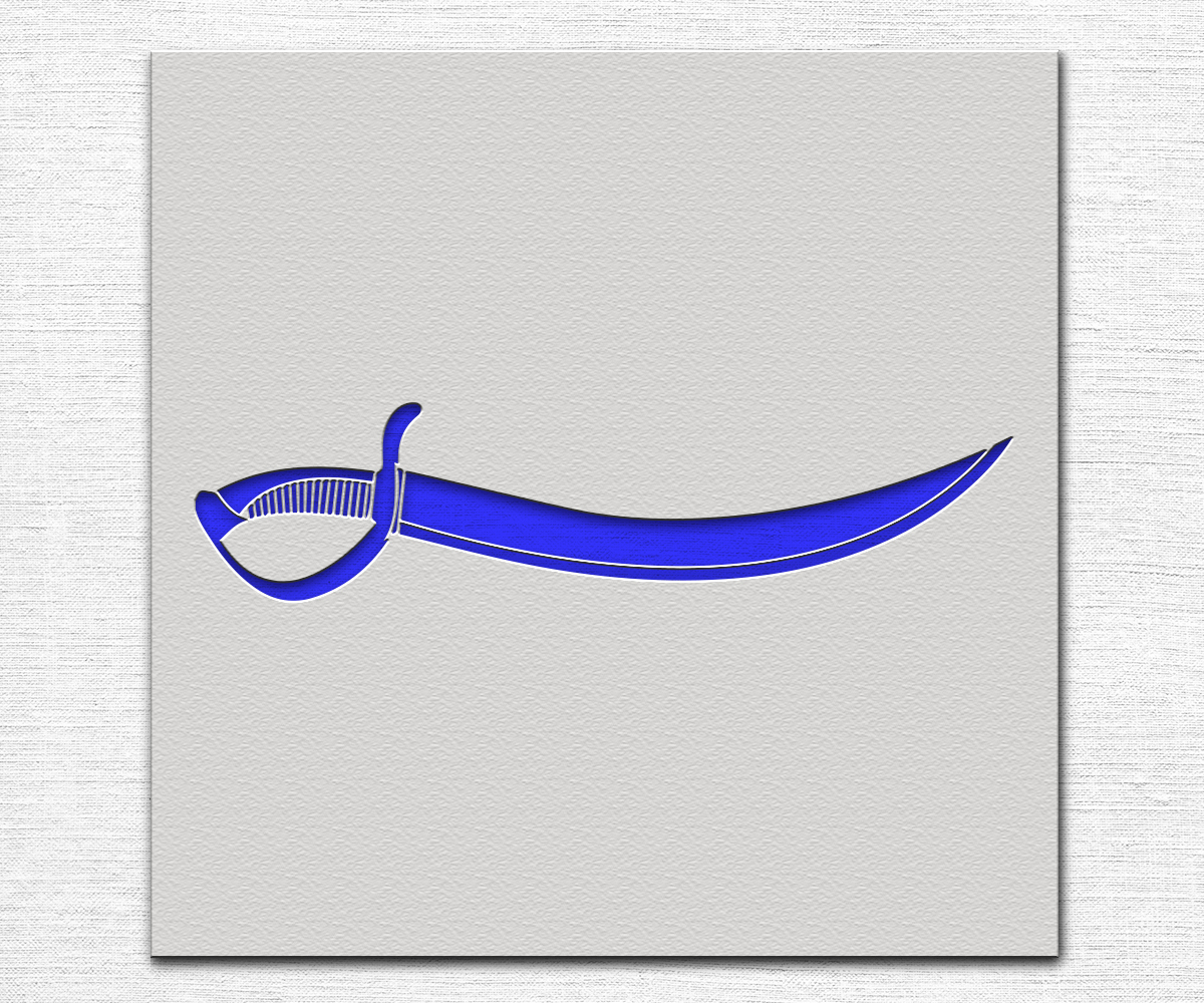 Arabian Sword Stencil - Art and Wall Stencil - Stencil Giant