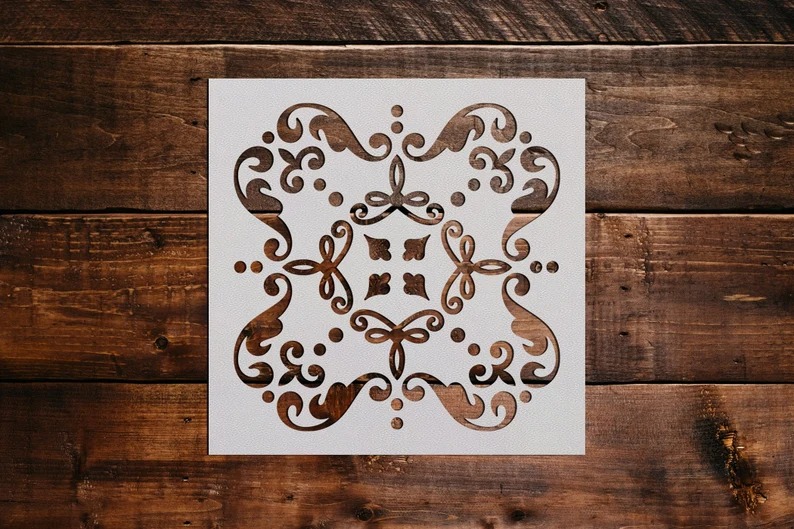 Geometric Design Stencil - Art and Wall Stencil - Stencil Giant