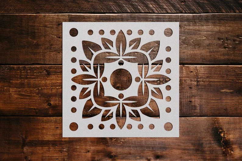 Geometric Design Stencil - Art and Wall Stencil - Stencil Giant