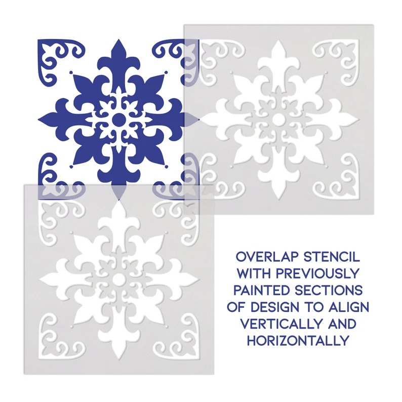 Geometric Design Stencil - Art and Wall Stencil - Stencil Giant
