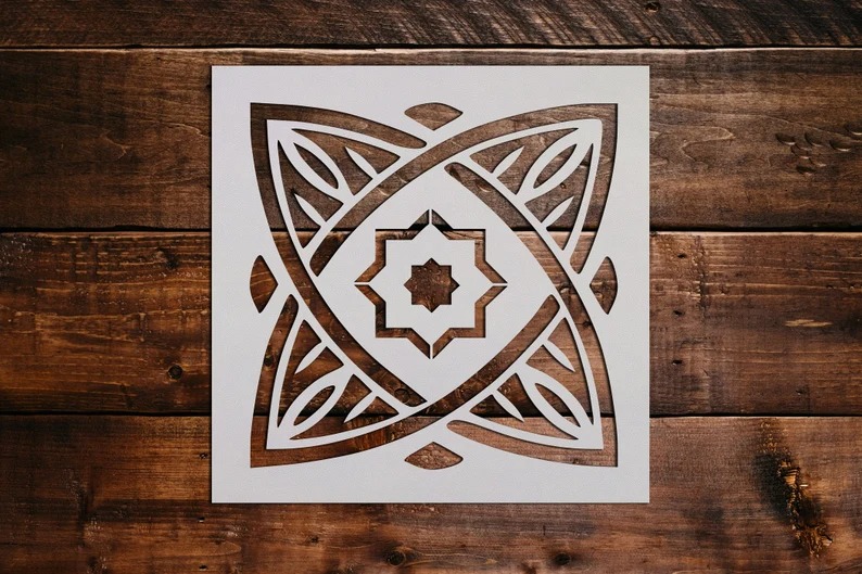 Geometric Design Stencil - Art and Wall Stencil - Stencil Giant