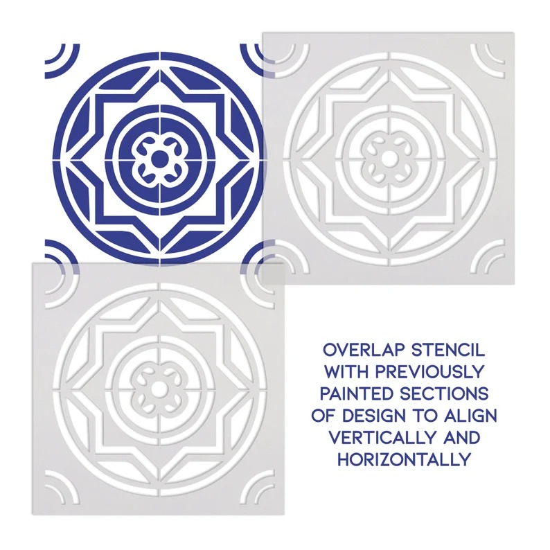 Geometric Design Stencil - Art and Wall Stencil - Stencil Giant