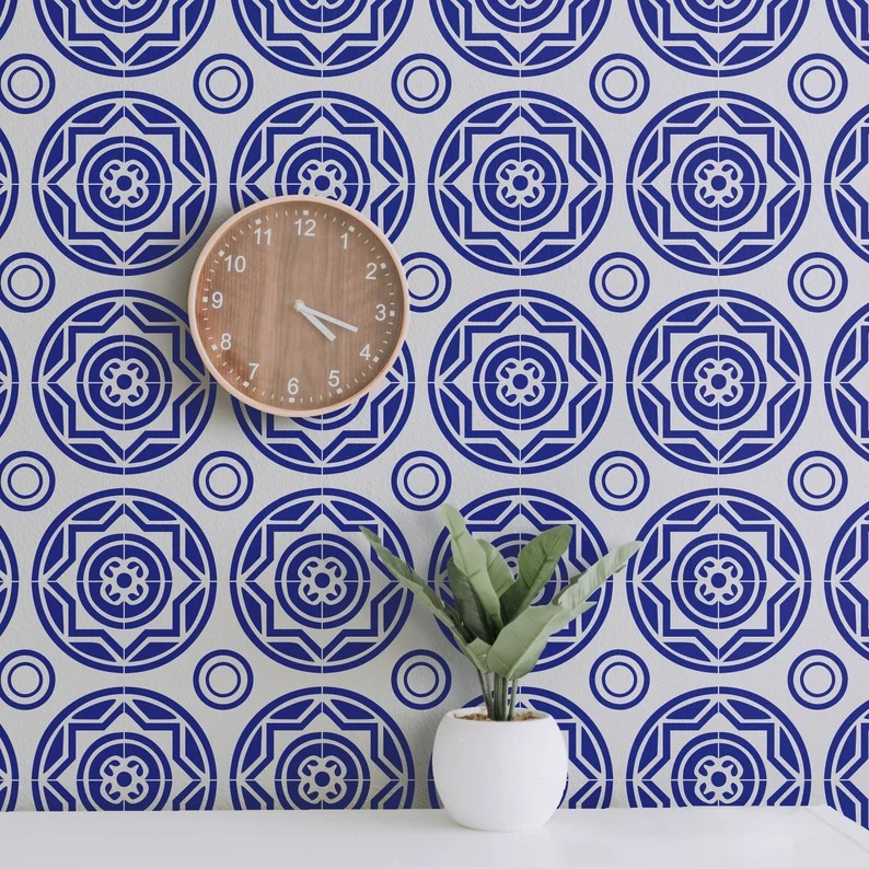 Geometric Design Stencil - Art and Wall Stencil - Stencil Giant