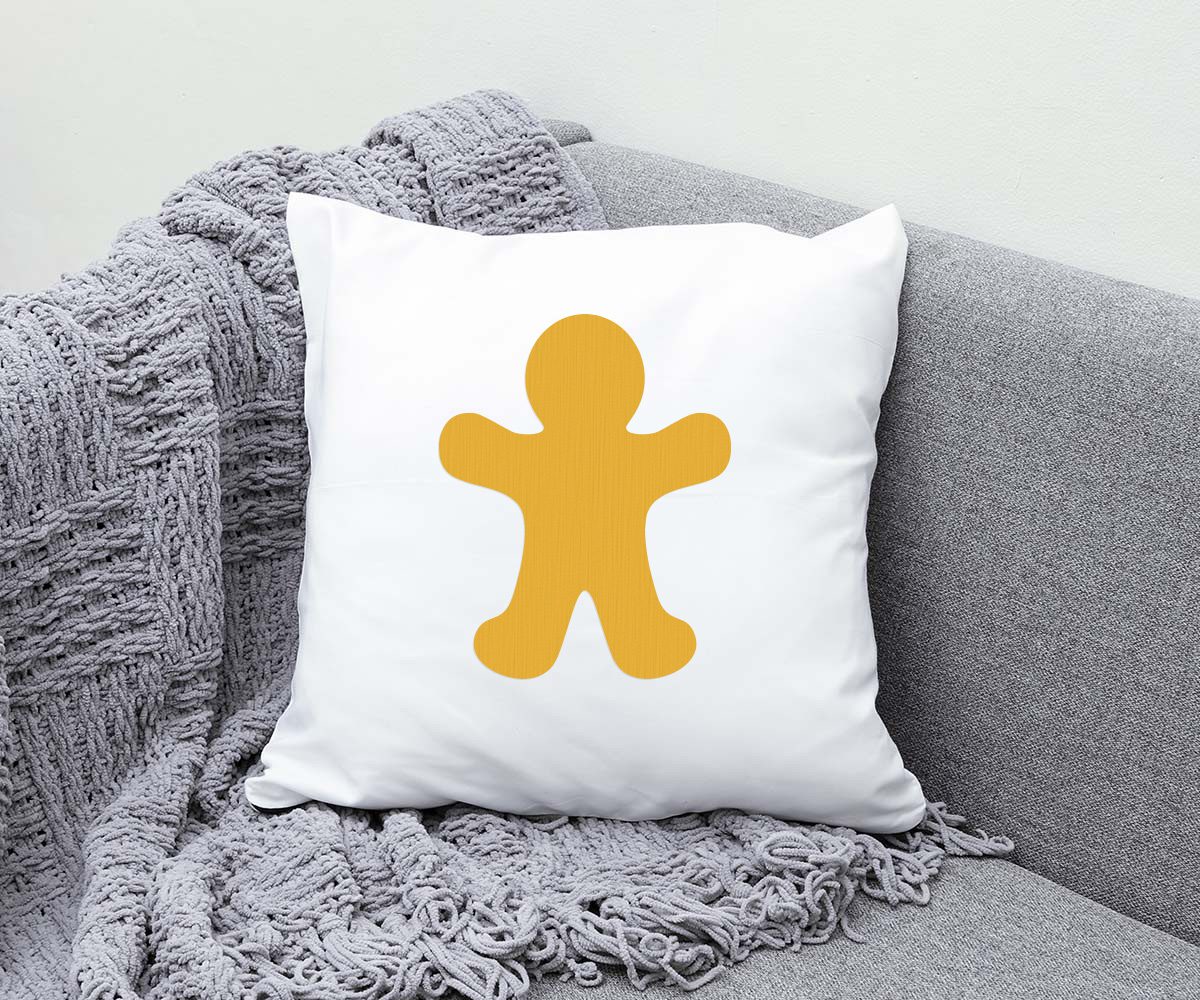 Gingerbread Man Face Stencil - Art and Wall Stencil - Stencil Giant