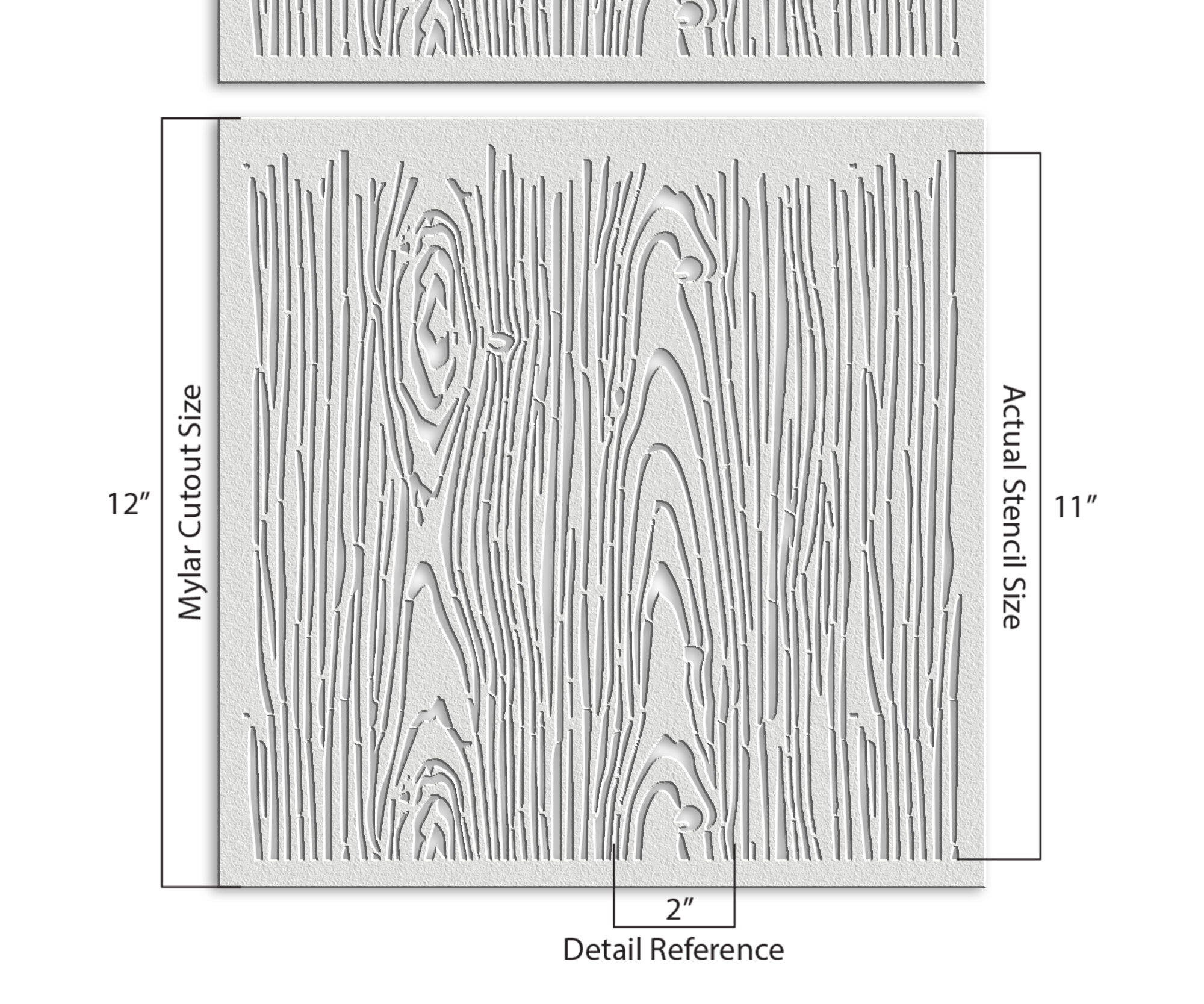 Tree Bark Design Stencil - Art and Wall Stencil - Stencil Giant