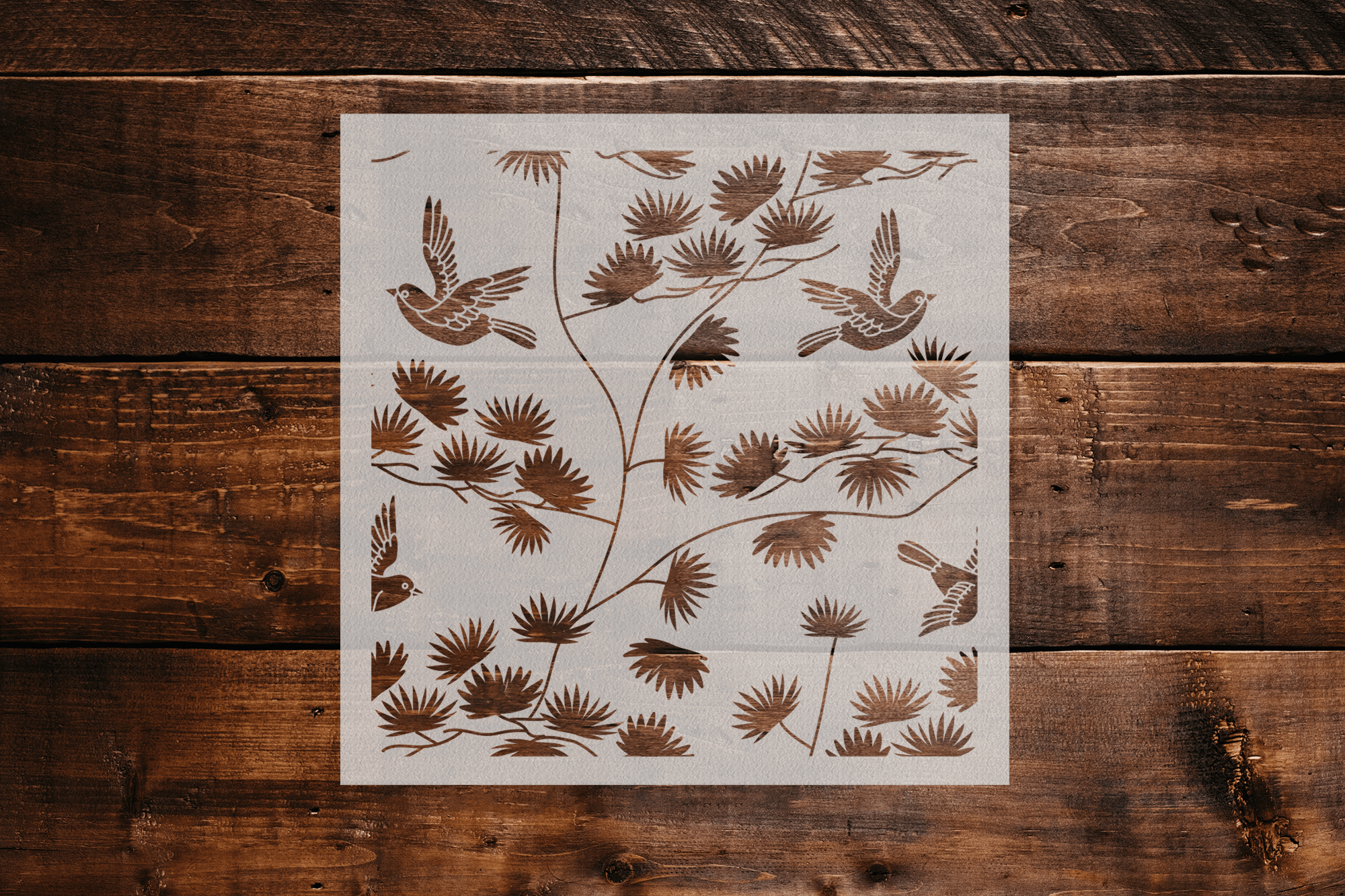 Bird Design Stencil - Art and Wall Stencil - Stencil Giant