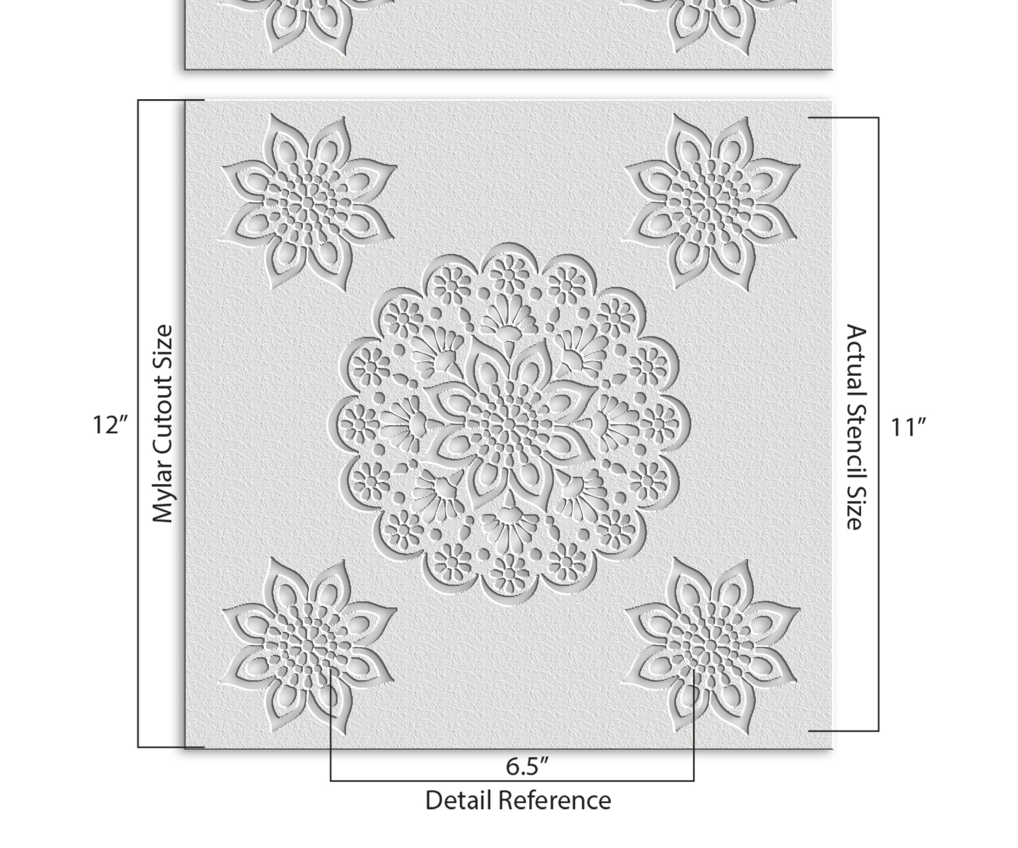 Doily Pattern Stencil - Art and Wall Stencil - Stencil Giant