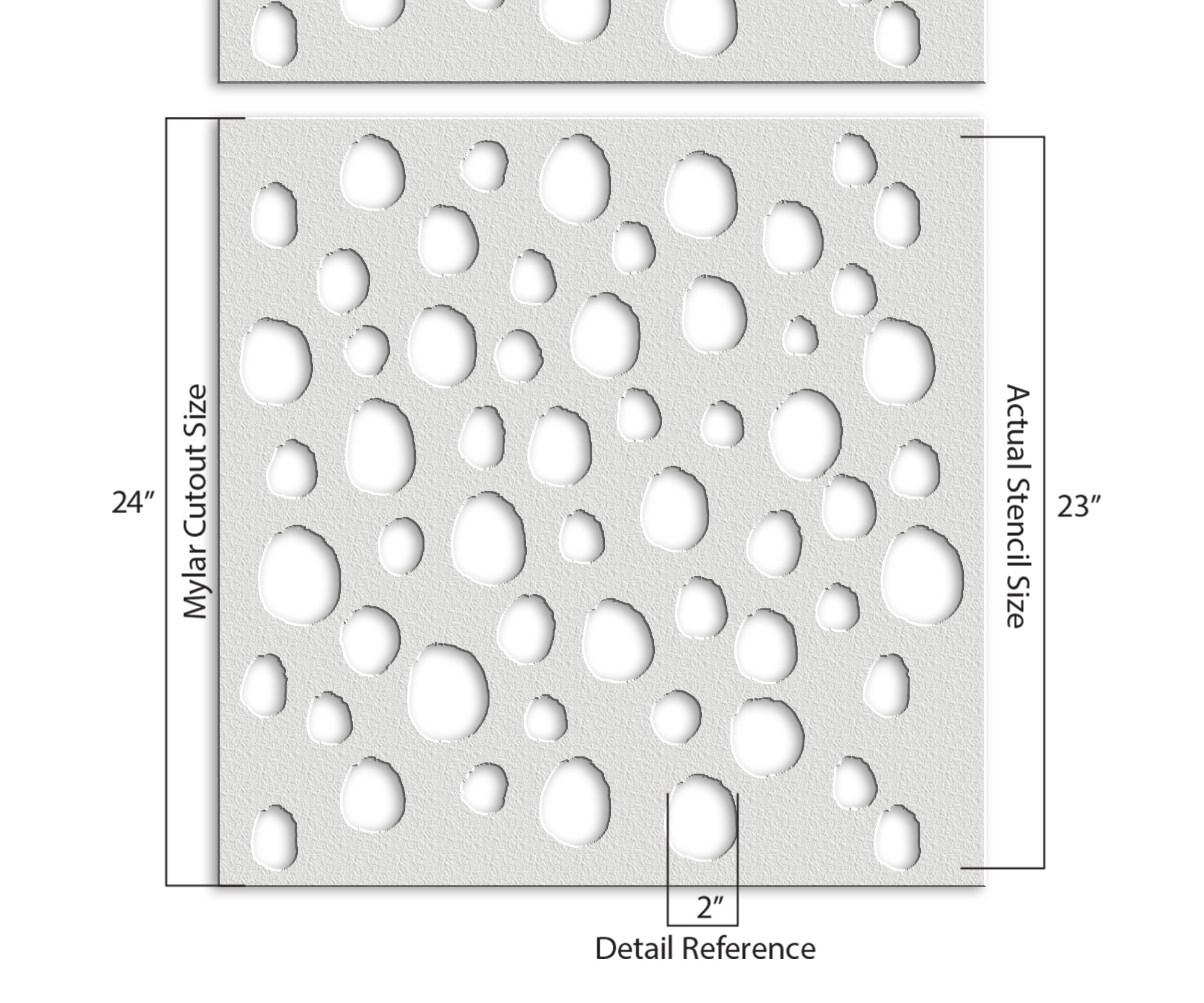 Polka Dots Stencil - Art and Wall Stencil - Stencil Giant