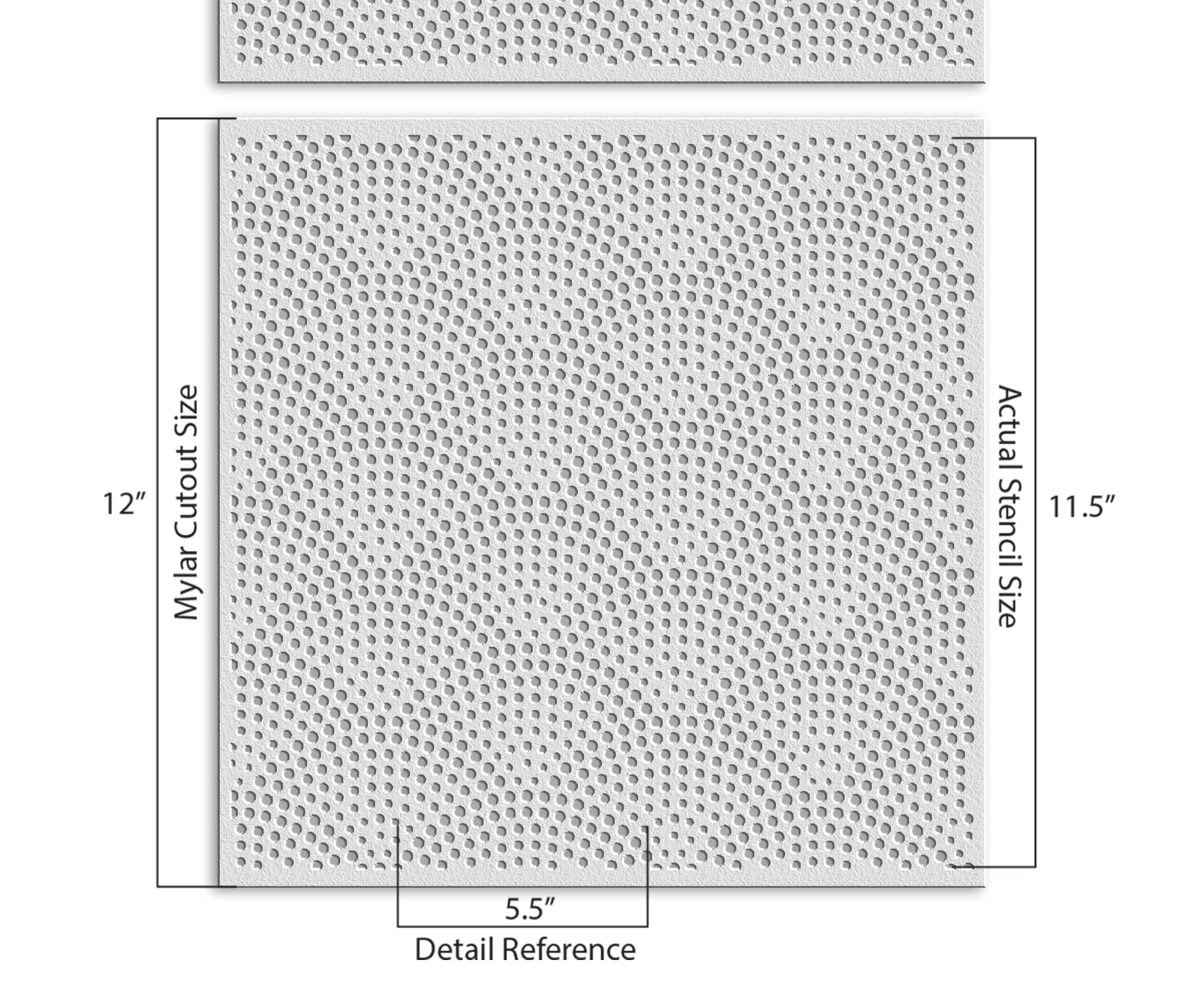 Dot Pattern Stencil - Art and Wall Stencil - Stencil Giant