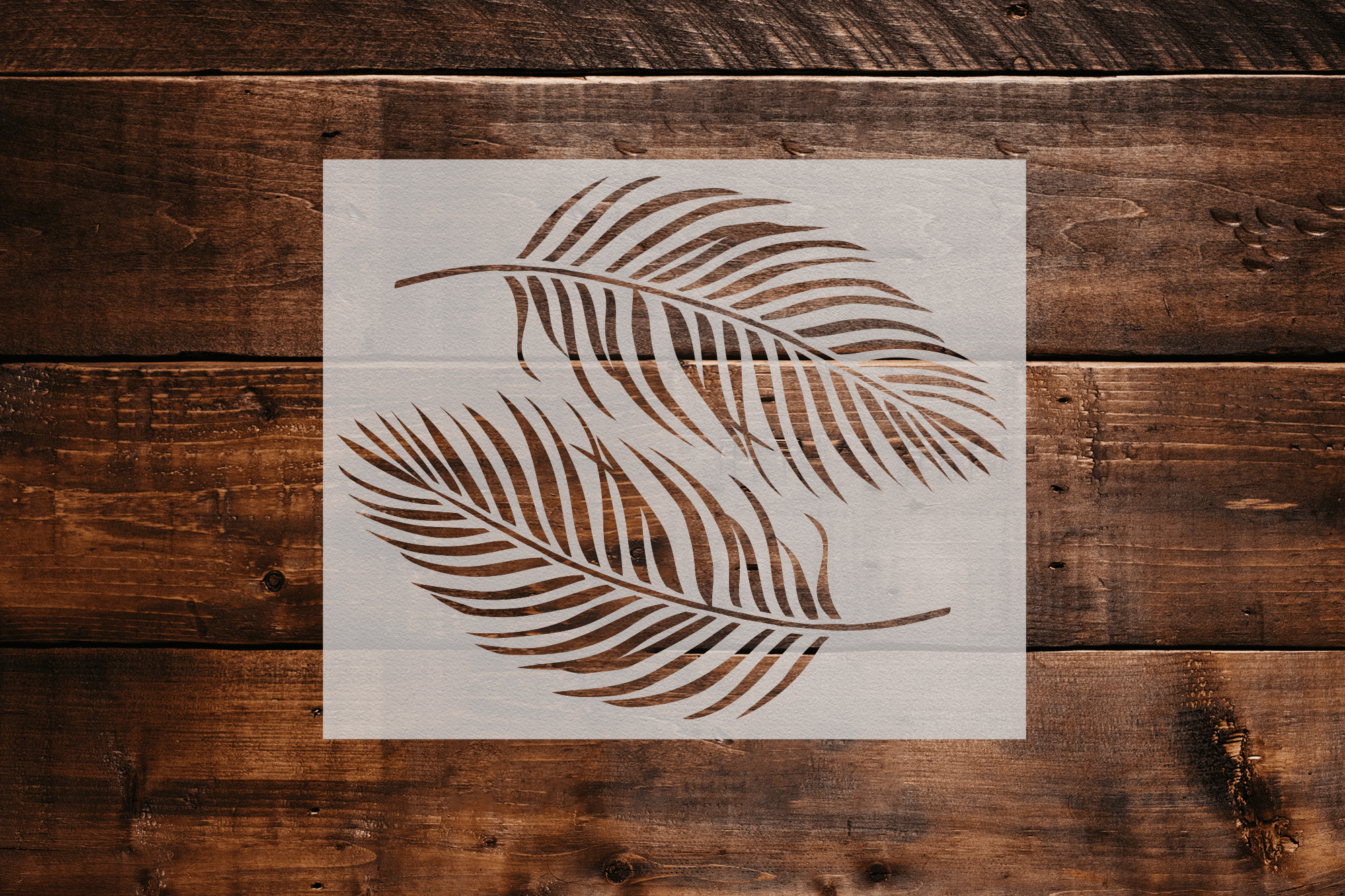 Two Ferns - Art and Wall Stencil - Stencil Giant