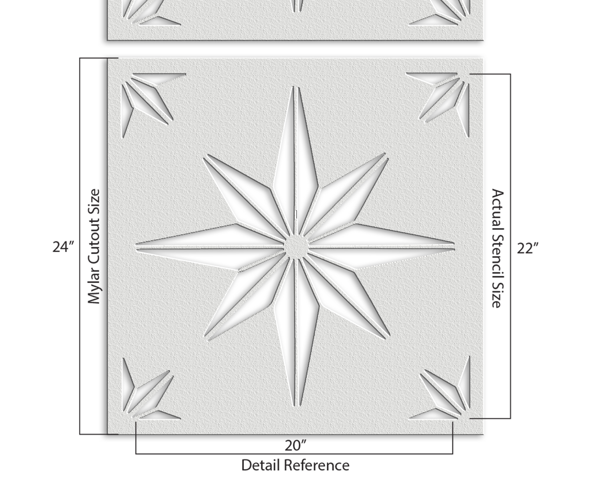 Geometric Pattern Stencil - Art and Wall Stencil - Stencil Giant