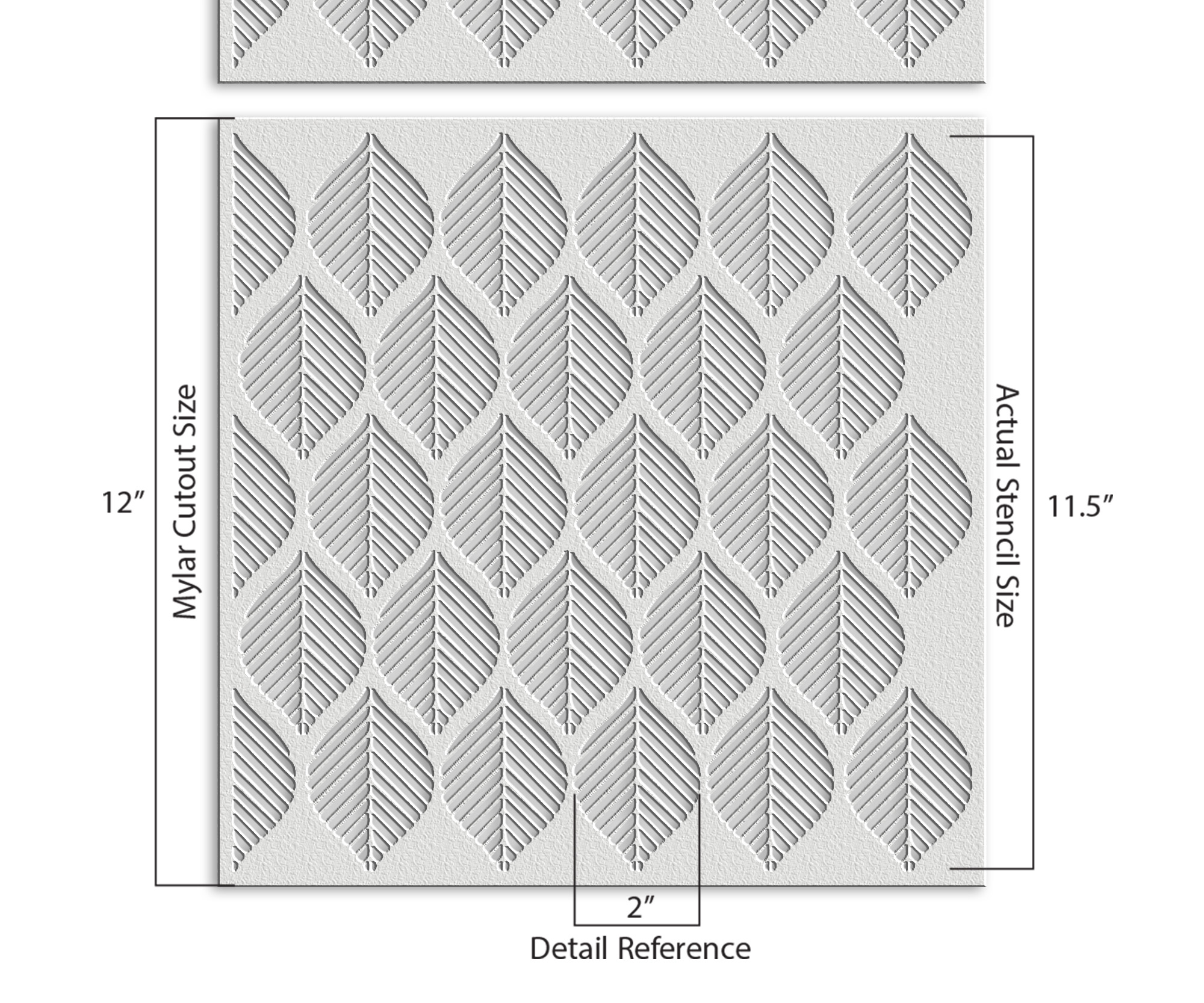 Leaf Pattern Stencil - Art and Wall Stencil - Stencil Giant
