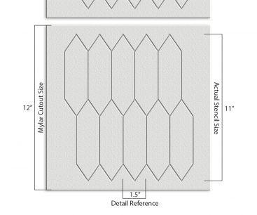 Geometric Pattern Stencil - Art and Wall Stencil - Stencil Giant