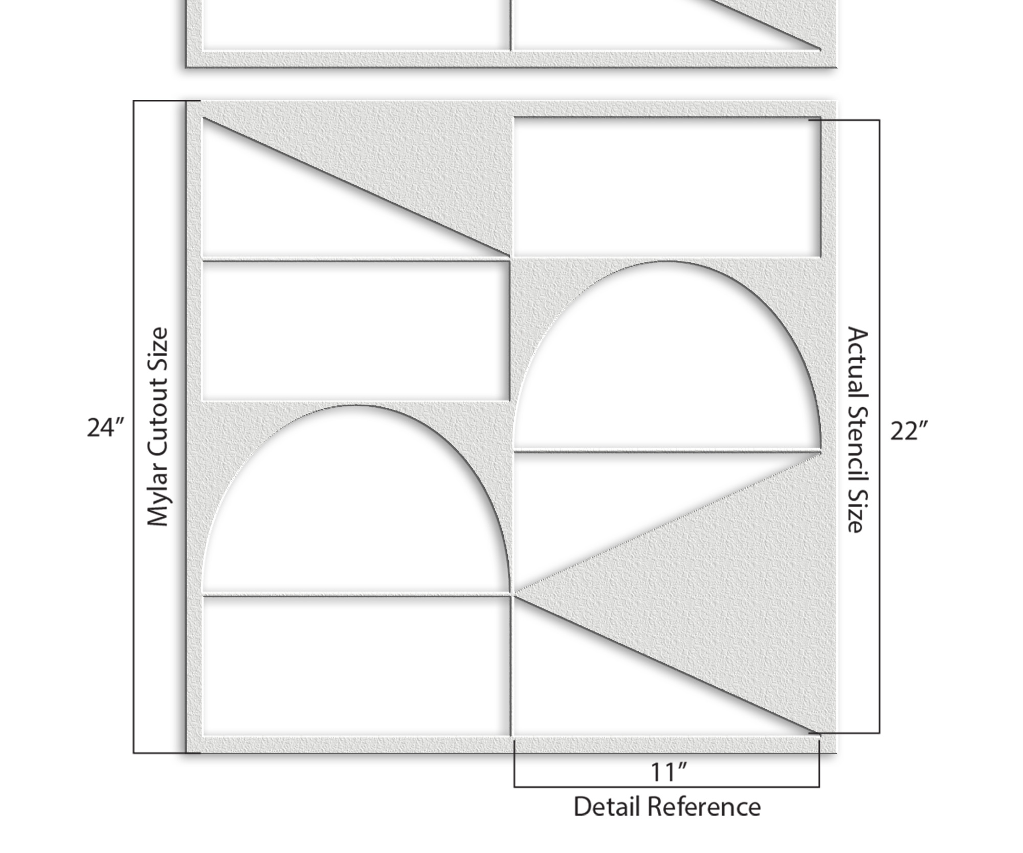 Geometric Pattern Stencil - Art and Wall Stencil - Stencil Giant
