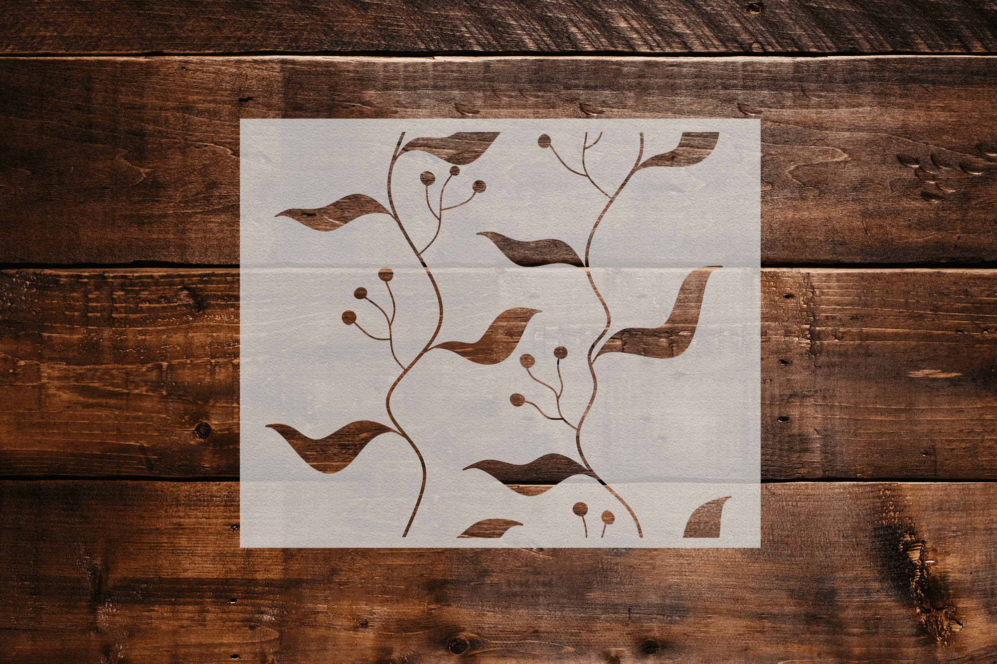 Leaf Pattern Stencil - Art and Wall Stencil - Stencil Giant