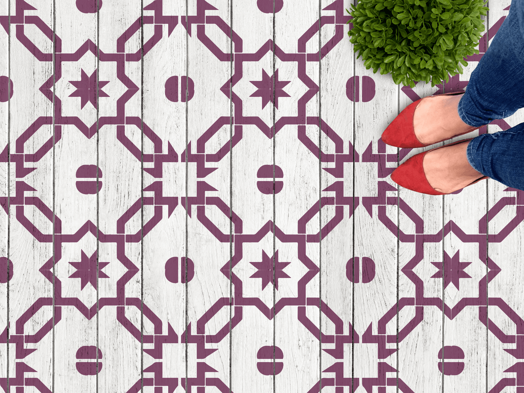 Geometric Pattern Stencil - Art and Wall Stencil - Stencil Giant