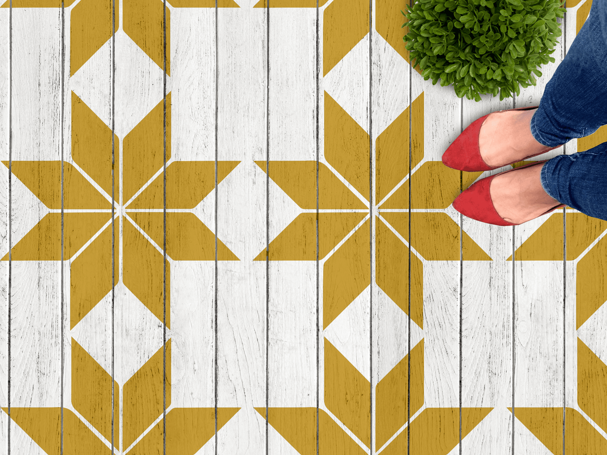 Geometric Pattern Stencil - Art and Wall Stencil - Stencil Giant