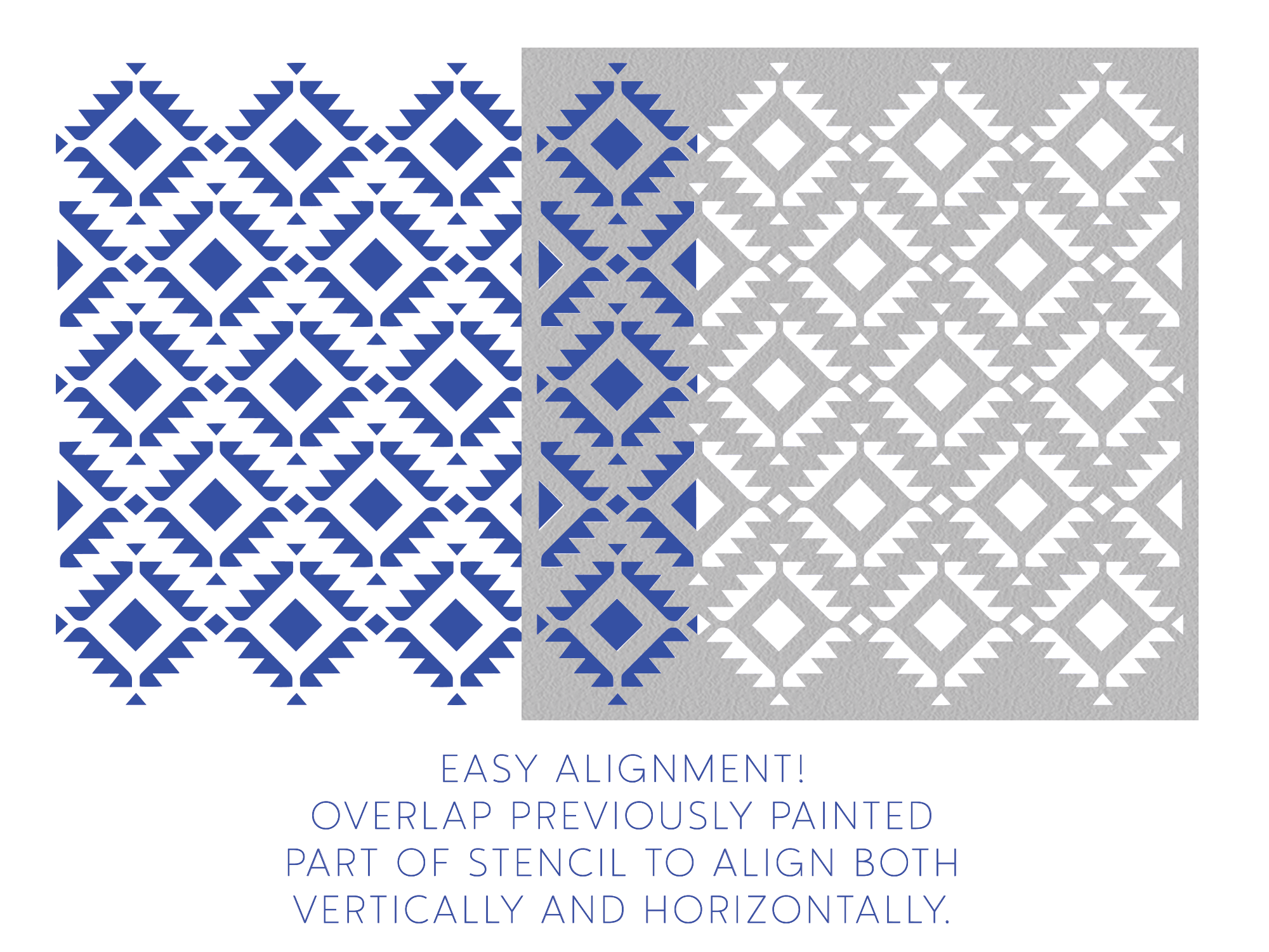 Geometric Pattern Stencil - Art and Wall Stencil - Stencil Giant
