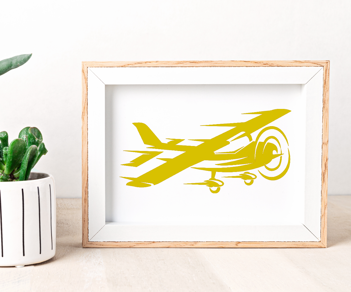 Airplane Stencil - Art and Wall Stencil - Stencil Giant